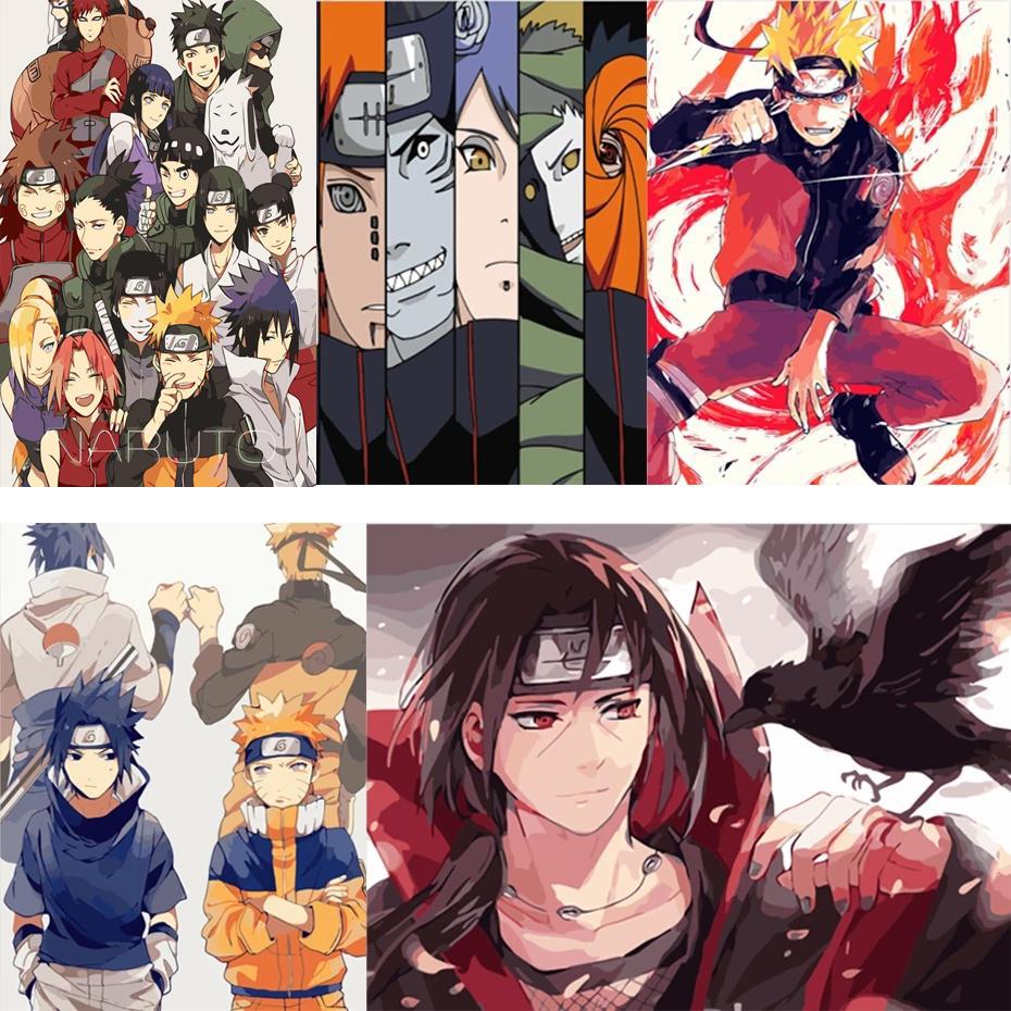 Buy 5D DIY Diamond Painting Naruto Diamond Embroidery Full Set Cross ...