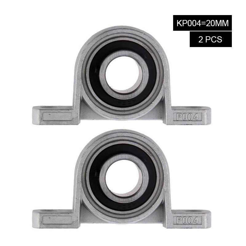Buy 1pc Diameter 20mm Bore KP004 Ball Bearing Pillow Block Mounted ...