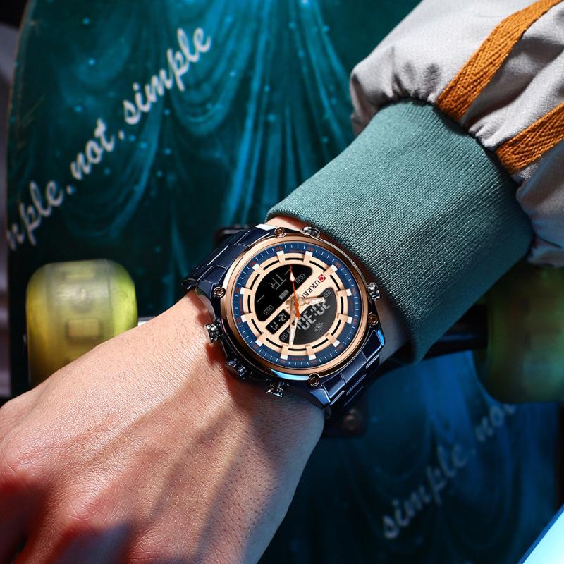 Cheap CURREN Sport Quartz Digital Watches for Men Led Luminous ...