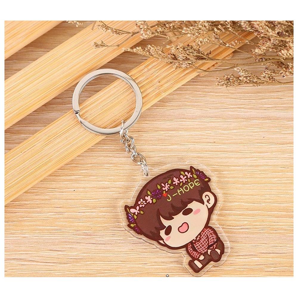 Cheap BTS Acrylic Character Key Holder | Joom