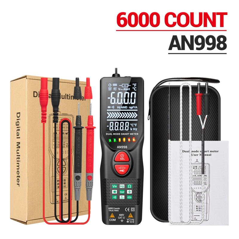 Buy Aneng An998 Dual-mode Smart Multimeter Non-contact Induction Pen ...