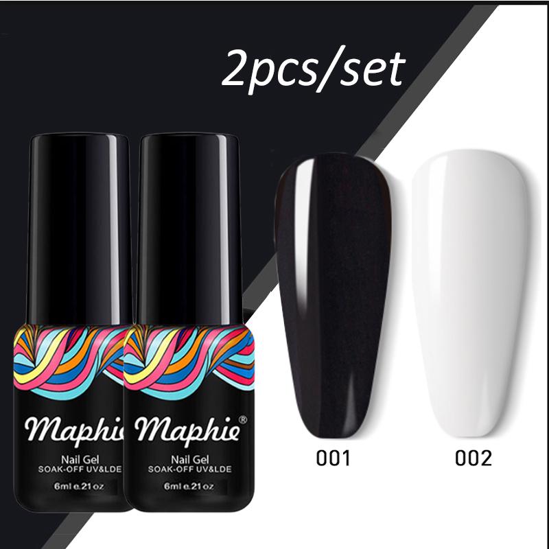 2Bottles/Set Gel Nail Polish Kit Color Gel Nail Kit Nail Art Gel Polish Varnish Set UV Gels ...