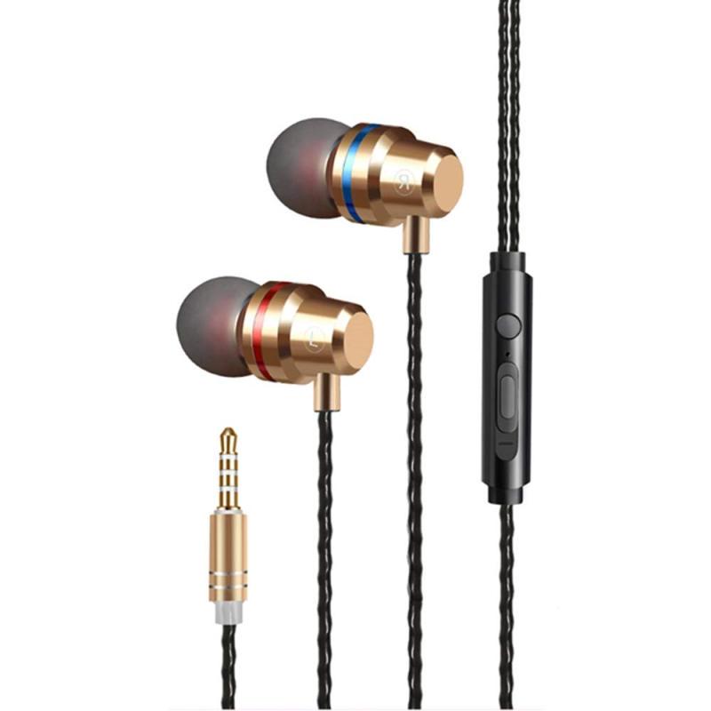 Buy In-Ear Earbud Headphones Heavy Bass Wired Headset Metal Earbud with ...