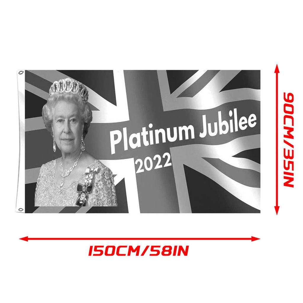 Buy 5ft X 3ft Queen Flag - In Memoriam Her Majesty-Queen Elizabeth-II ...