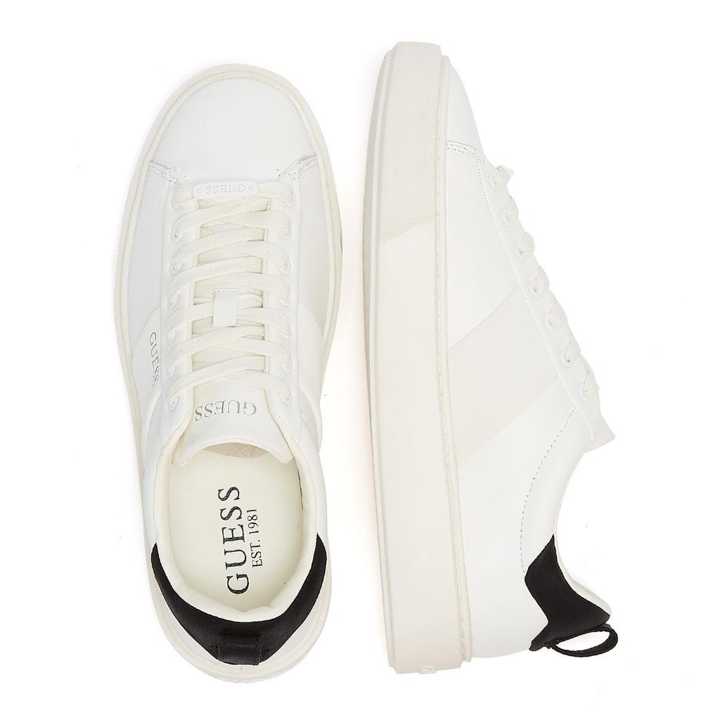 Buy Guess Vice Mens White/Black Trainers at affordable prices — free ...
