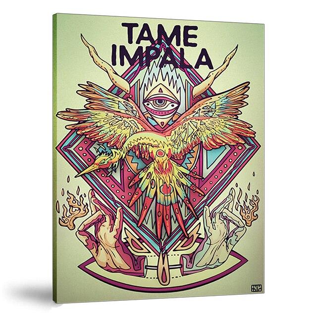 Tames Impalas Psychedelic Rock Music Band Tour Poster Paintings On ...