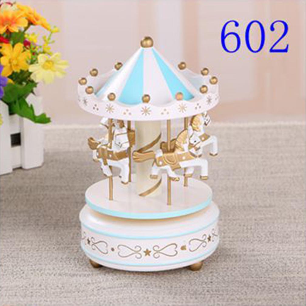 Buy Carousel Music Box Birthday Gift Melody Carousel Decoration at ...
