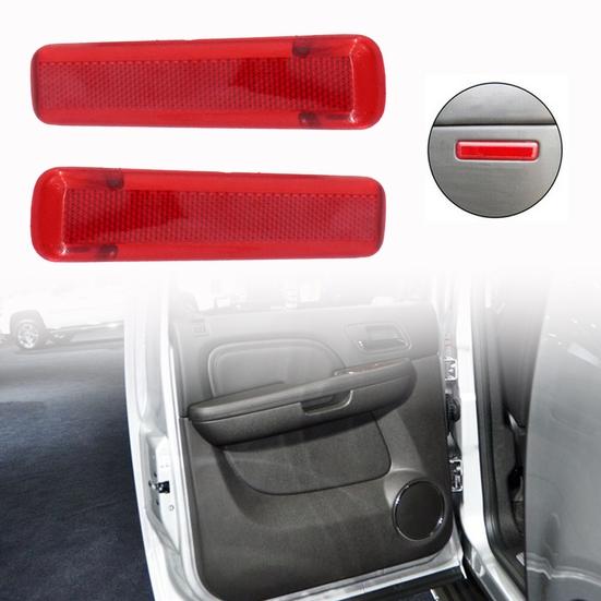 Door Reflector Unfading Color Easy Installation Red Car Interior uygun ...