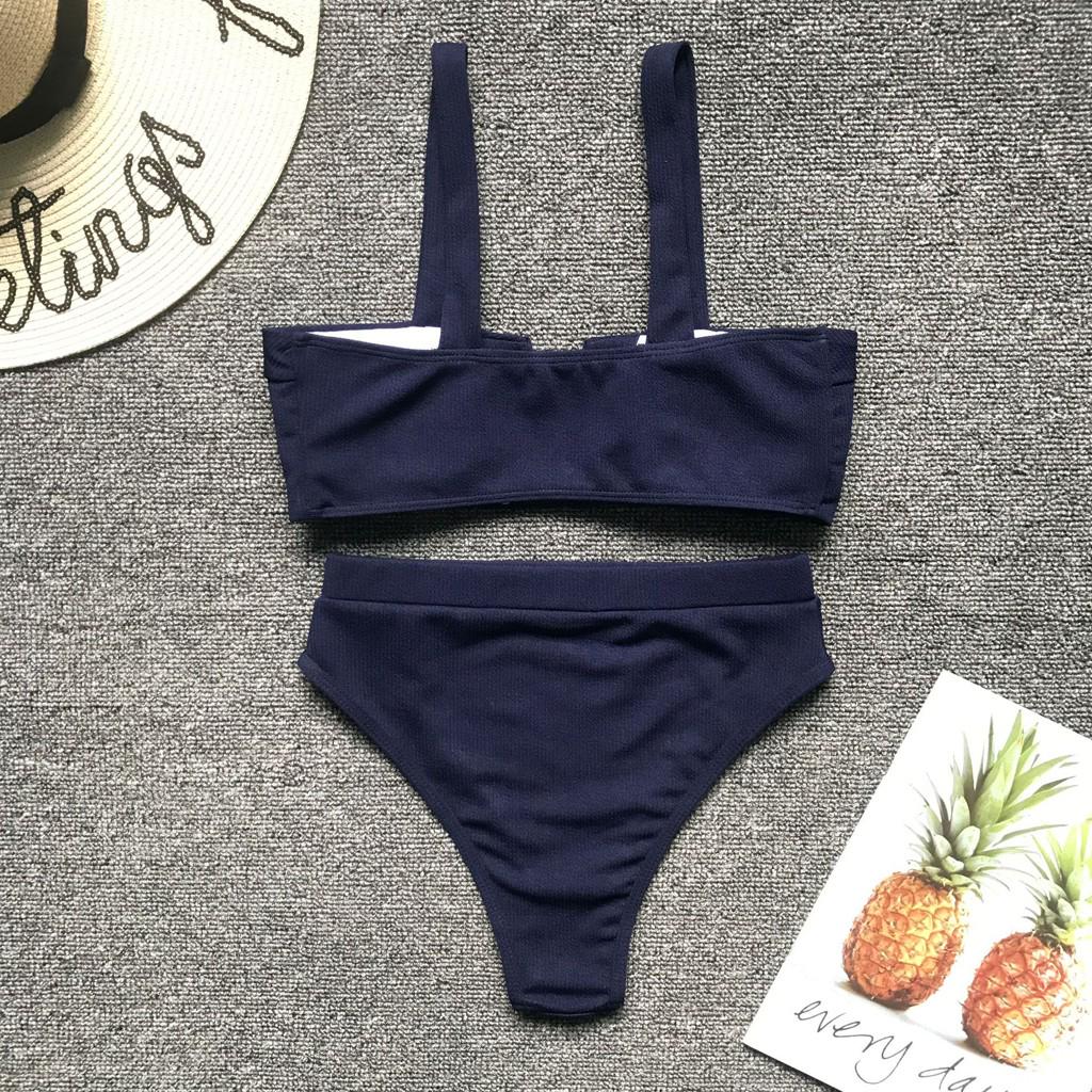 Buy Women Fashion Padded Bra Beach Bikini Set Swimsuit Beachwear ...