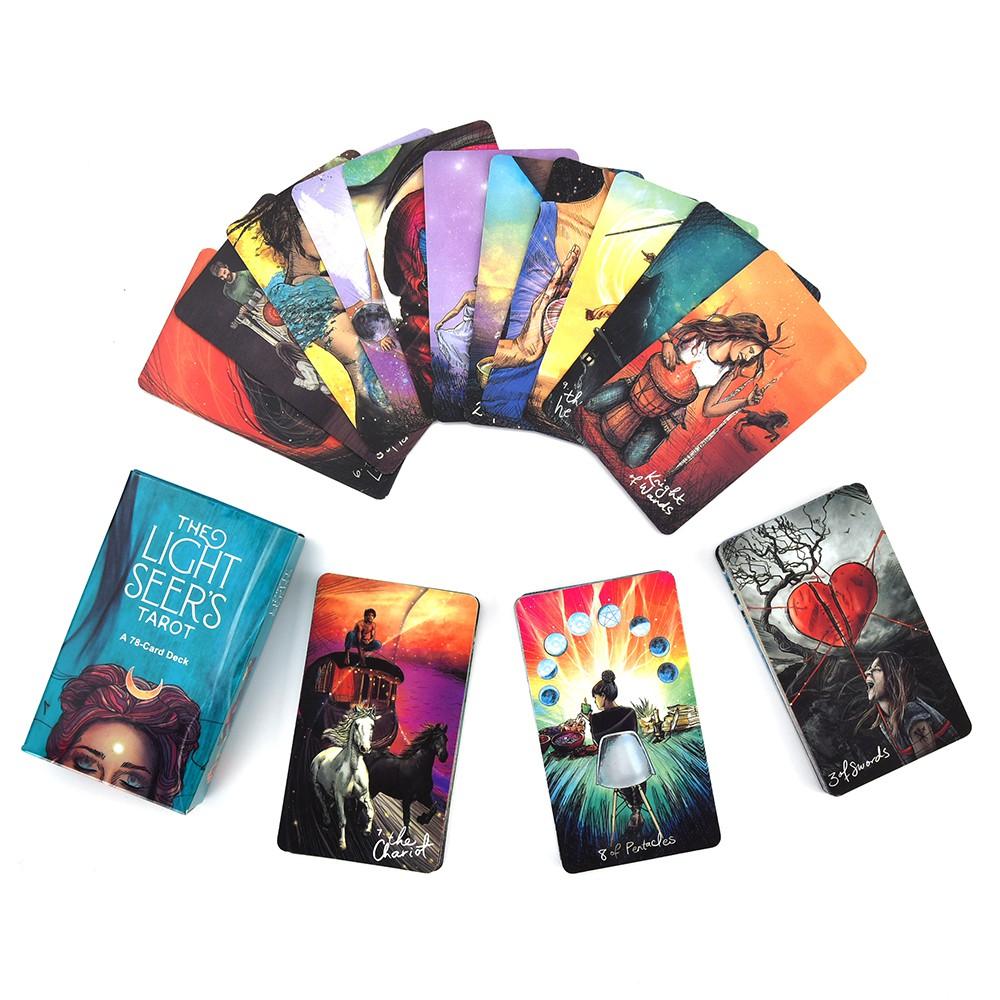 Buy 78pcs The Light Seer's Oracle Card Deck English Tarot Card Deck ...