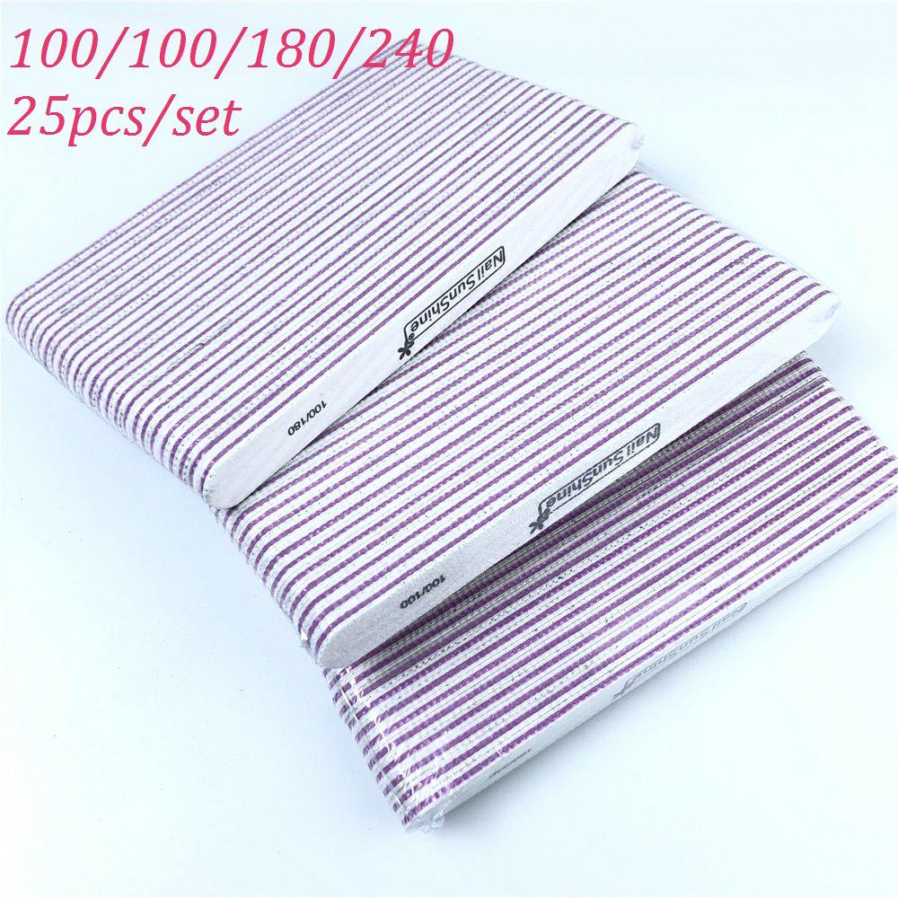 Buy 25pcs/Set Thicken Nail Manicure Files Buffing Block 100/100/180/240 ...