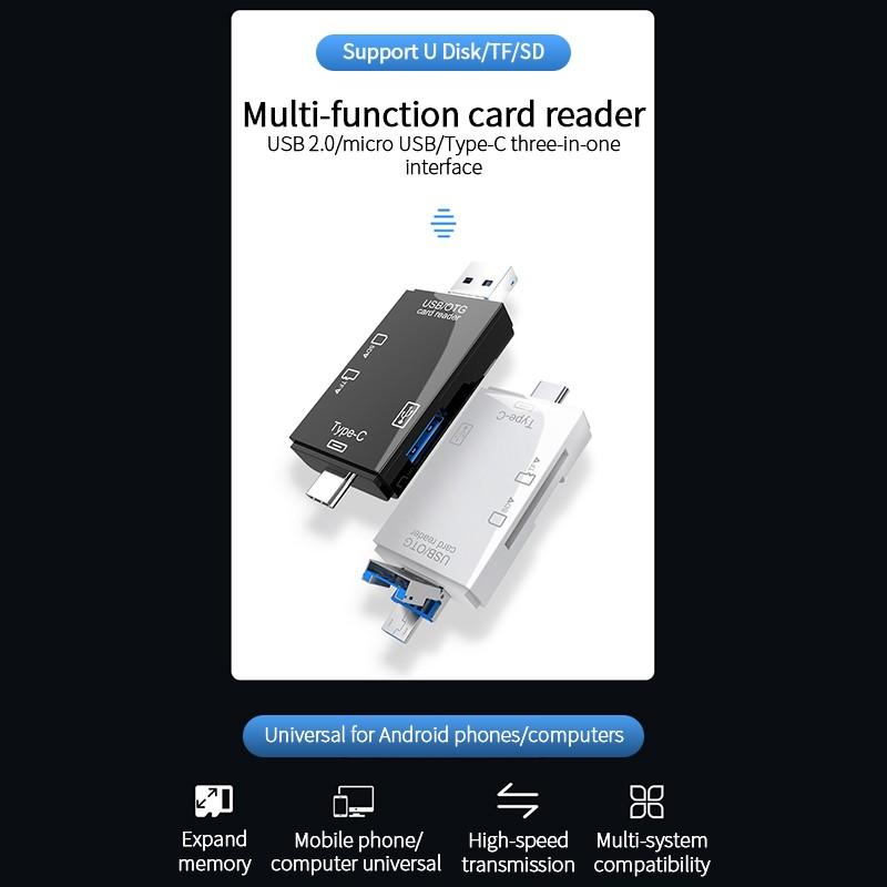 Cheap Portable 6 In 1 TF SD Card Reader Memory Card TF SD Card Reader Memory Card Adapter Multi ...