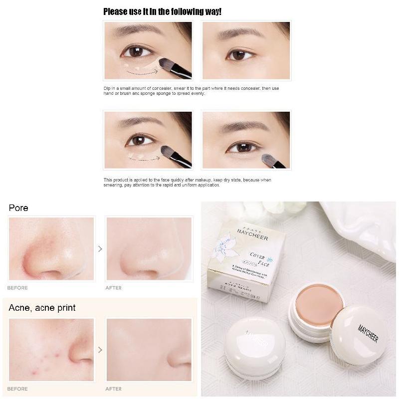 Buy Cover Pores Makeup Face Lasting Waterproof Foundation Concealer ...