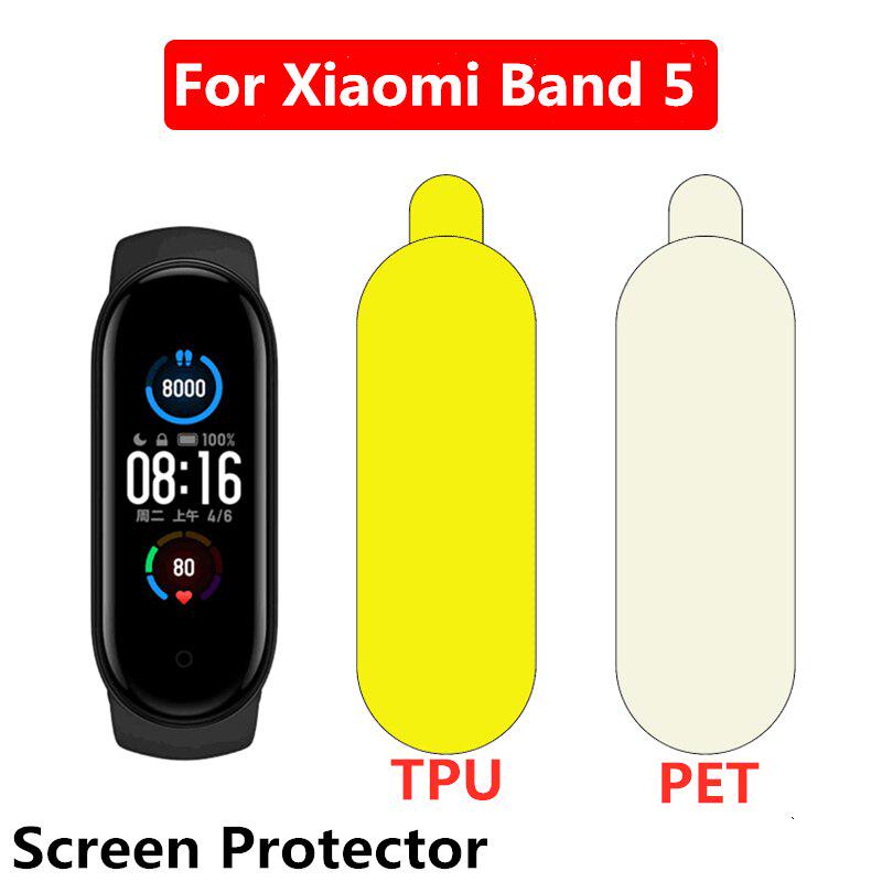 Protective Film For XiaoMi Mi Band 5 Smart Wristband Bracelet Mi Band5 Band 5 TPU Nano Explosion ...
