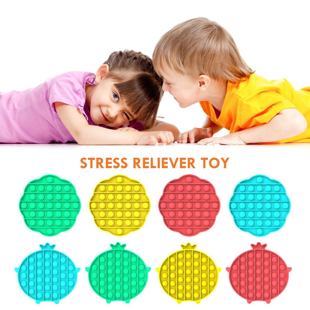 Buy Stress Reliever Silicone Push Bubbles Sensory Squeeze Toys for ...
