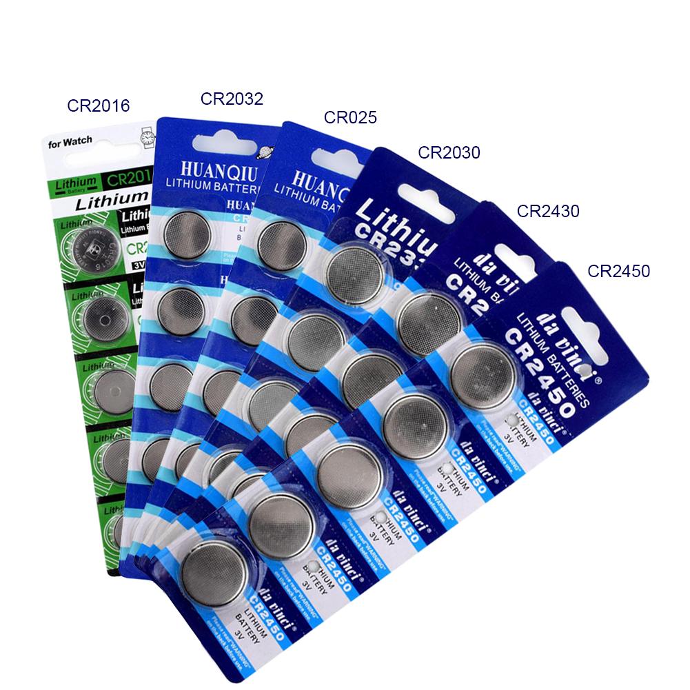Buy 3V 5pcs CR927 CR1025 CR1216 CR1220 CR1225 CR1616 CR1620 Lithium ...