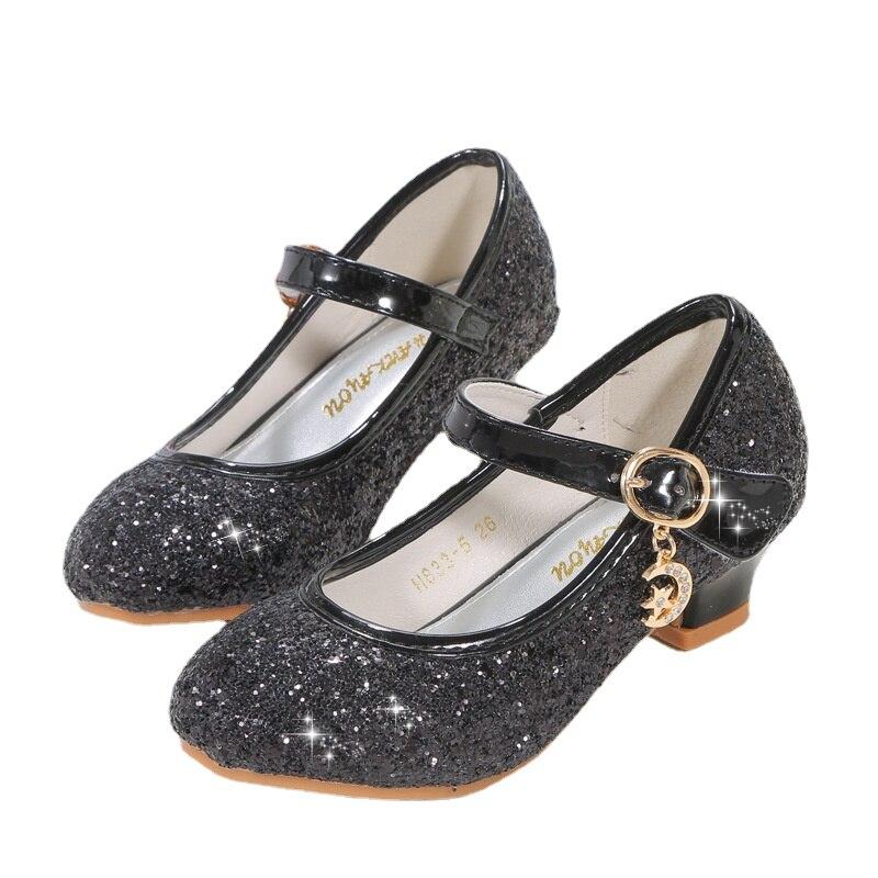 Buy Children'S High Heels Girls Sequined Princess Student Performance ...