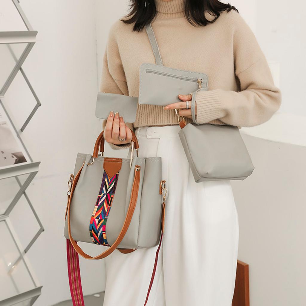 Cheap 4Pcs Fashion Women Printing Retro Pattern Hand Bag Shoulder Bag ...