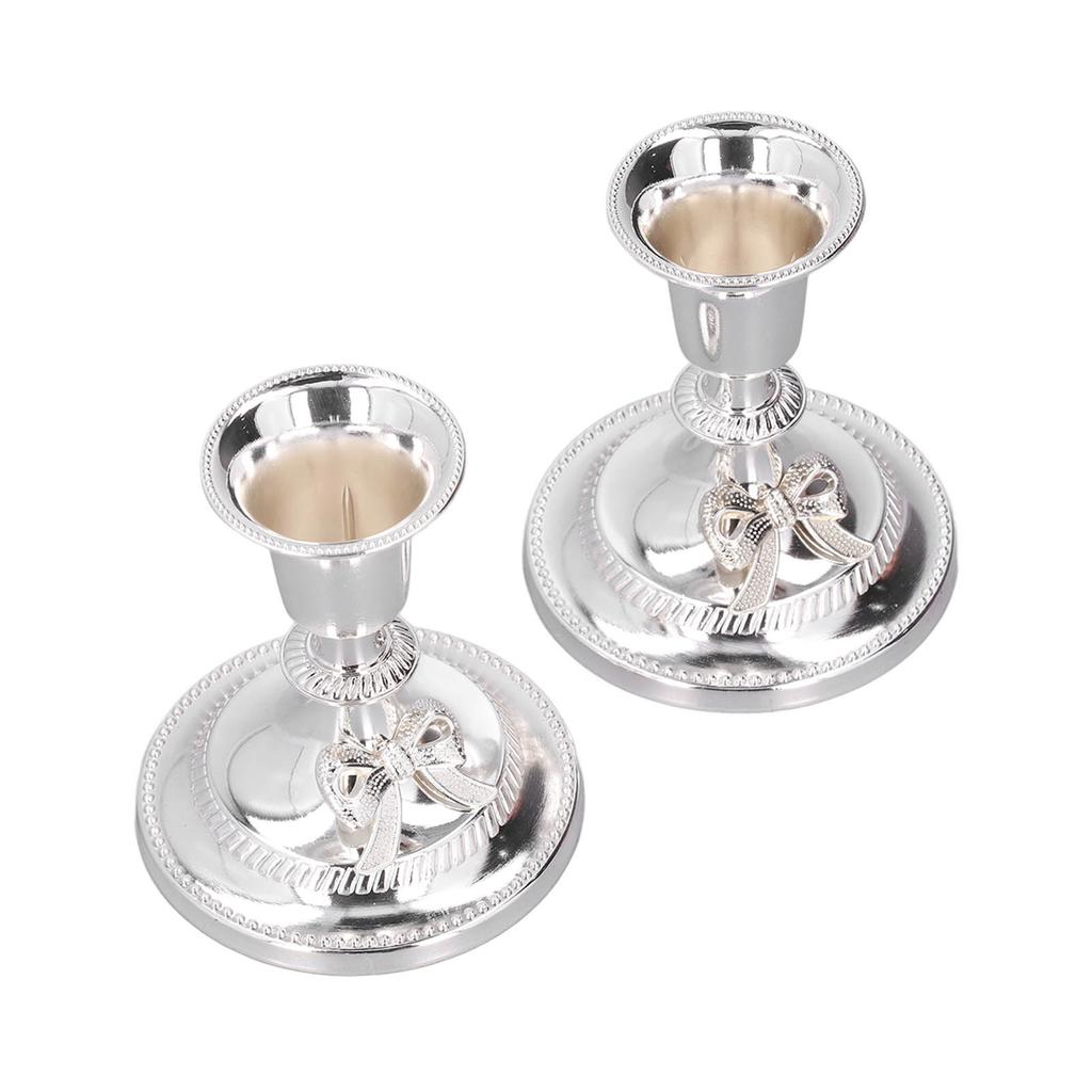 Buy Silver Plated Candlestick European Silver Simple Stay Stable ...