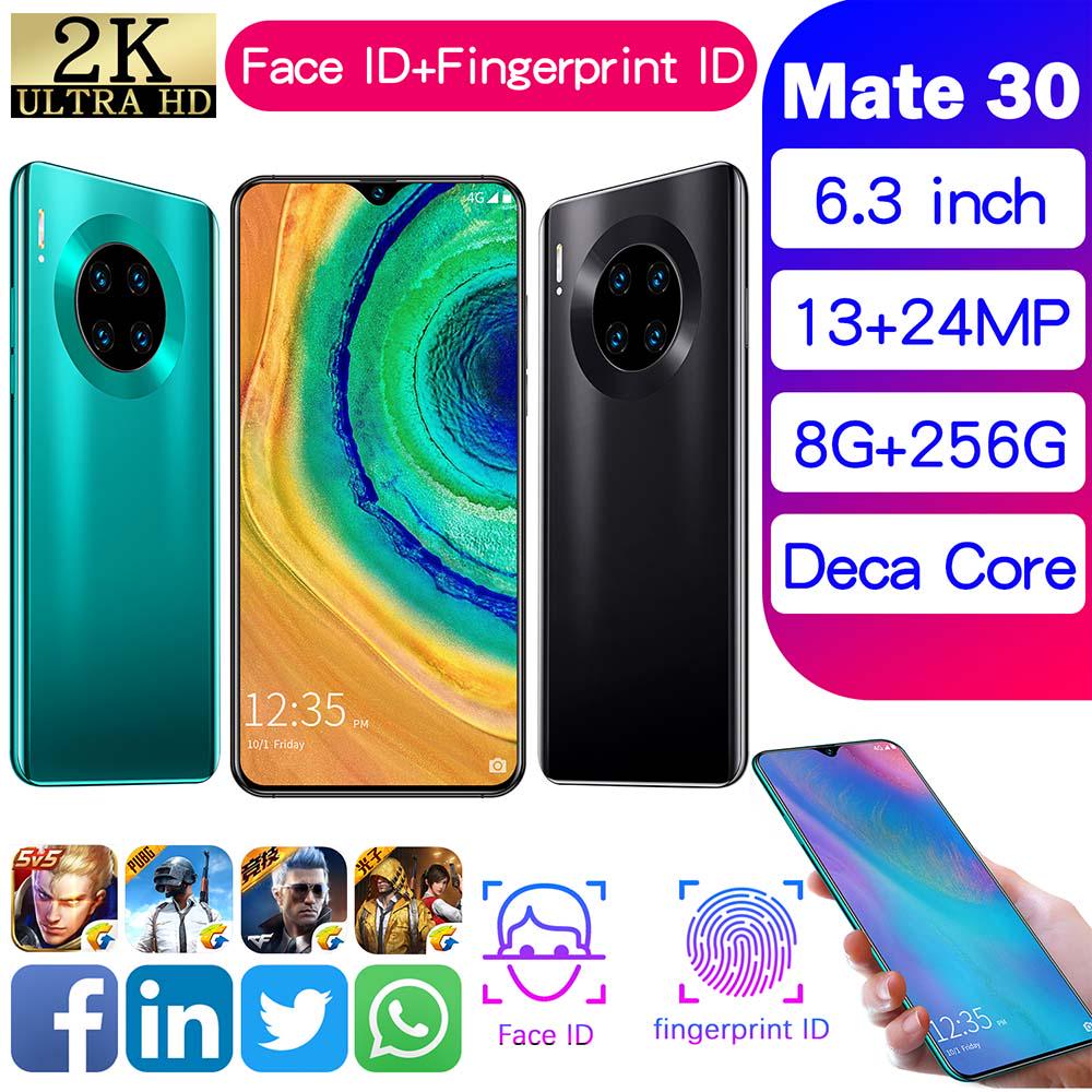 Buy Mate30 8GB RAM 256GB ROM Android 10 3.5D Glass Smartphone at affordable prices — free ...