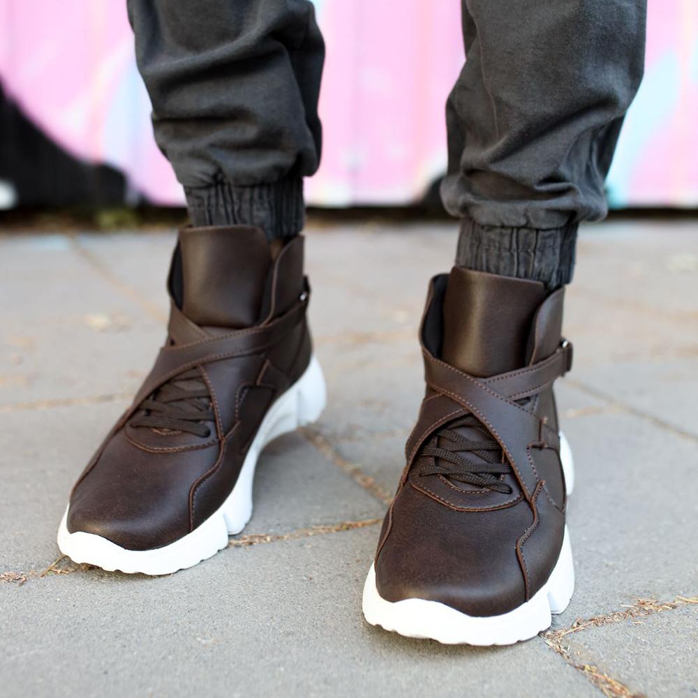 Buy Chekich Men Footwear Boots Brown Color Non Leather Lace Up Spring ...
