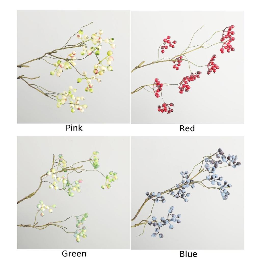Buy Decoration Artificial Cranberry Branch Fruit Traditional Succulent ...
