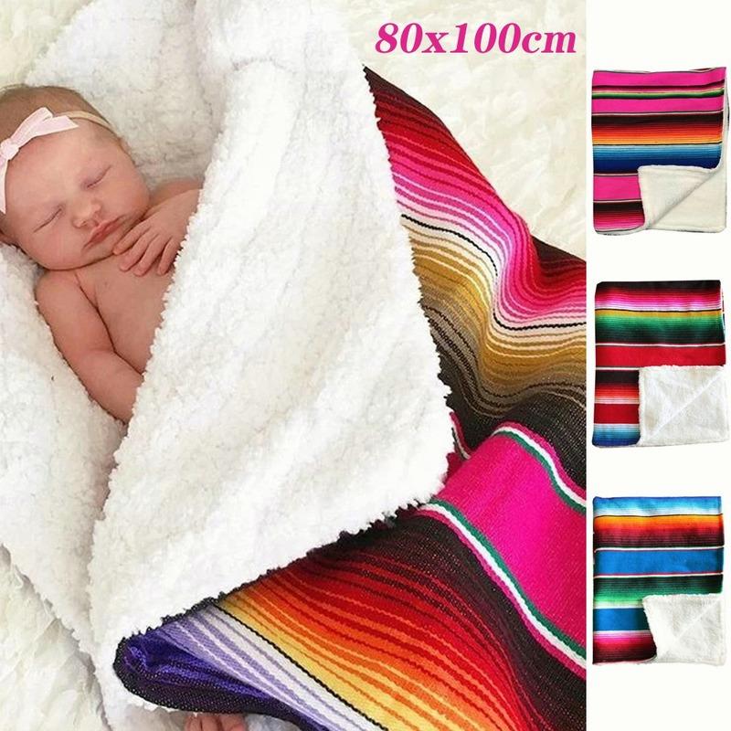 Soft Rainbow Baby Blanket Blankets & Throws Home & Living etna.com.pe