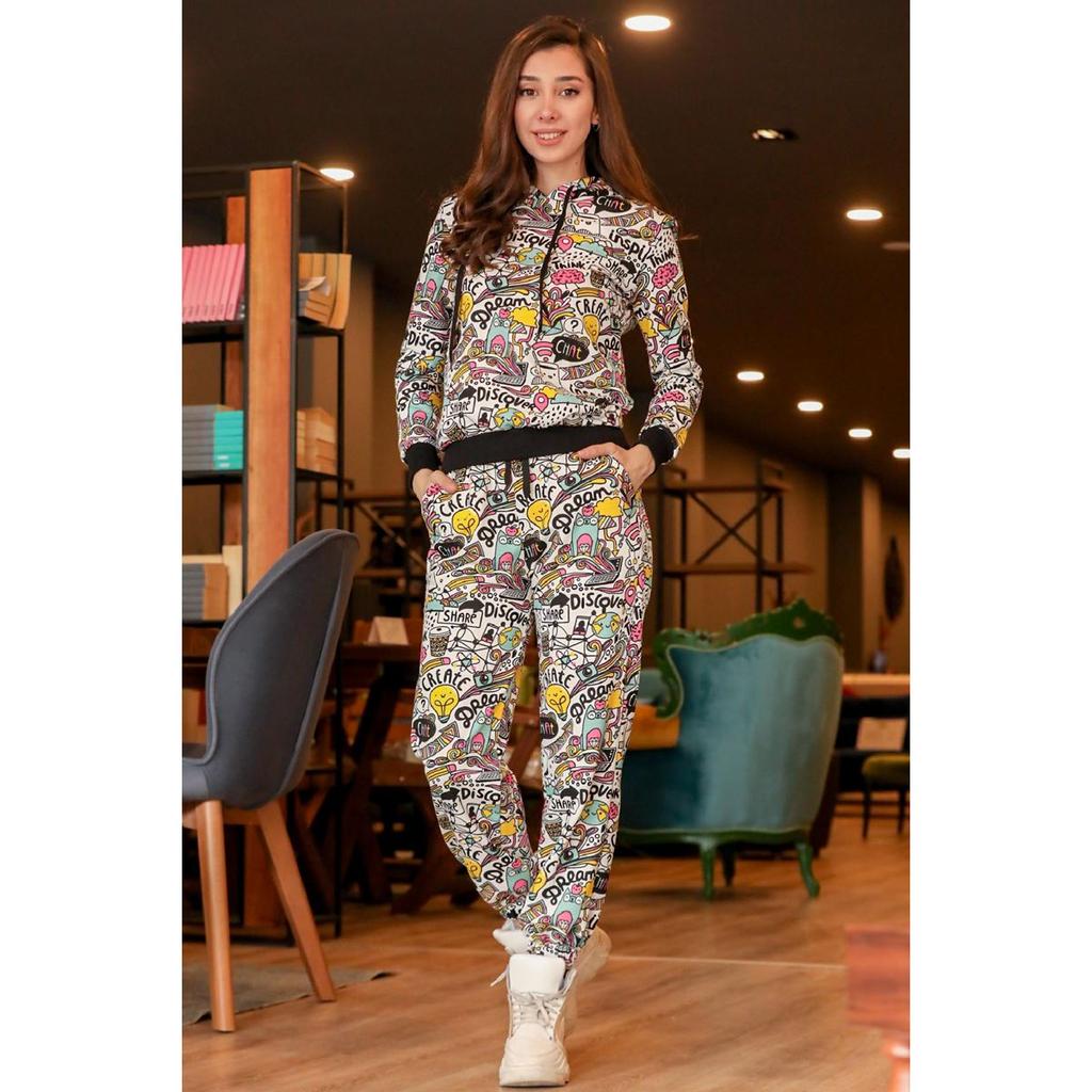 Buy White Printed Women's Tracksuit Set at affordable prices — free ...