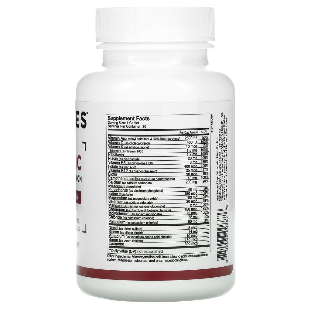 Viteyes, Classic Multivitamin, AREDS 2 Companion, 30 Caplets: الشراء ...