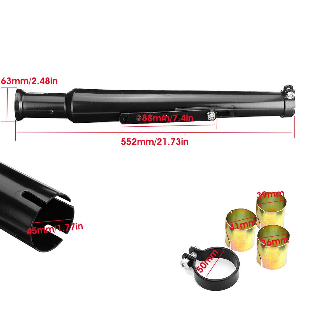 Buy Universal Motorcycle Shaker Slip On Muffler Exhaust Pipes Silencer ...