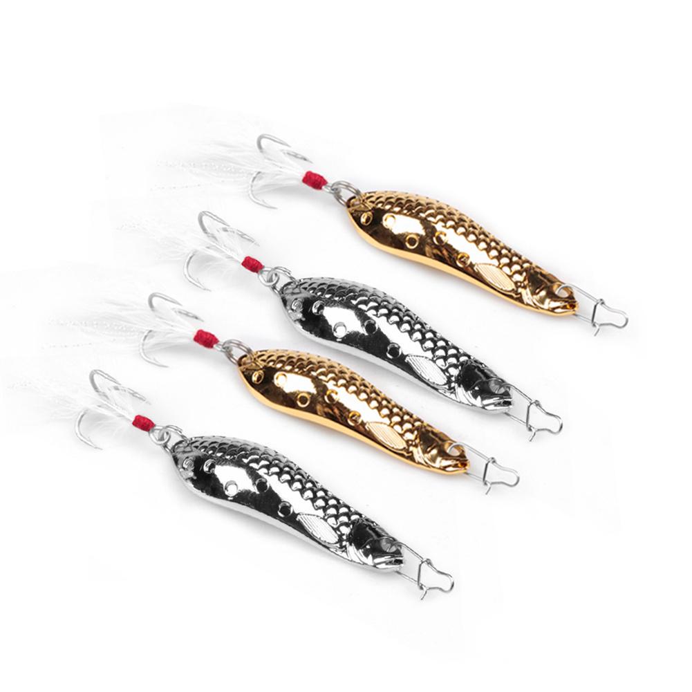 Buy Metal Spinner Fishing Lure Sequins Paillette Bionic Fish Scales ...