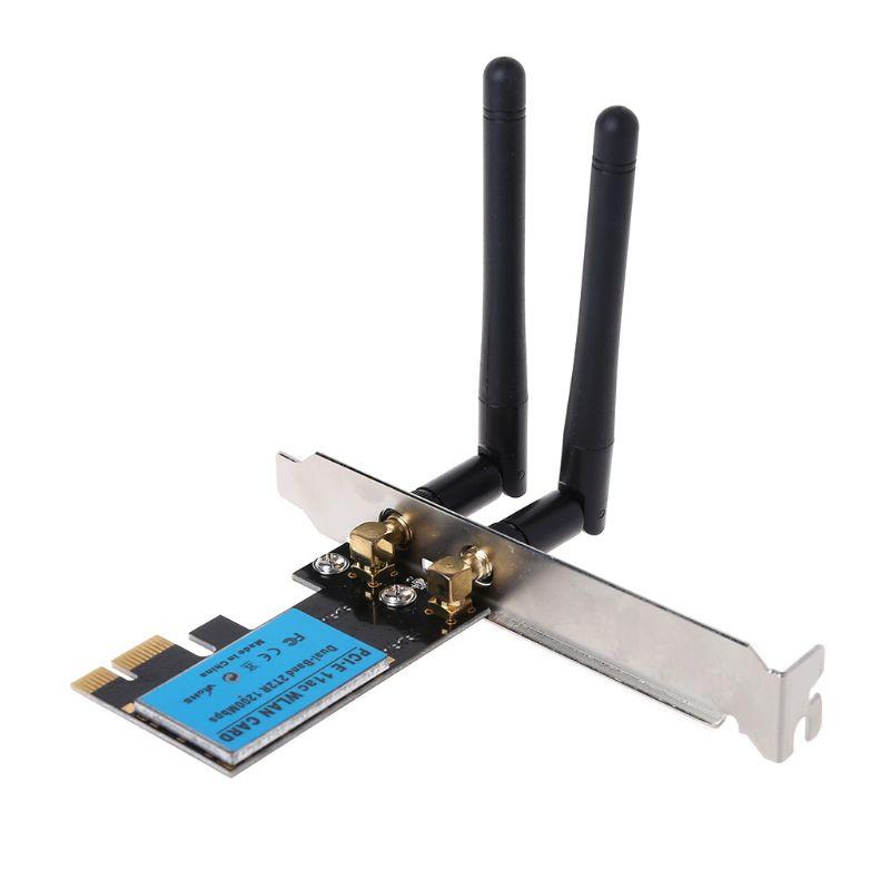 Satın alın PCI-E 1200Mbps Wireless Network Card 2.4GHz/5GHZ Dual Band ...