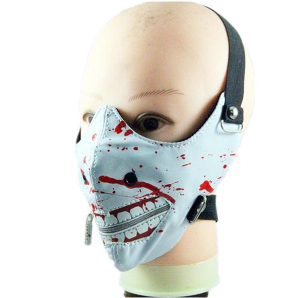 Ghoul Nishiki Nishio Weird Gothic Punk Cosplay Mask PU Leather Cool ...