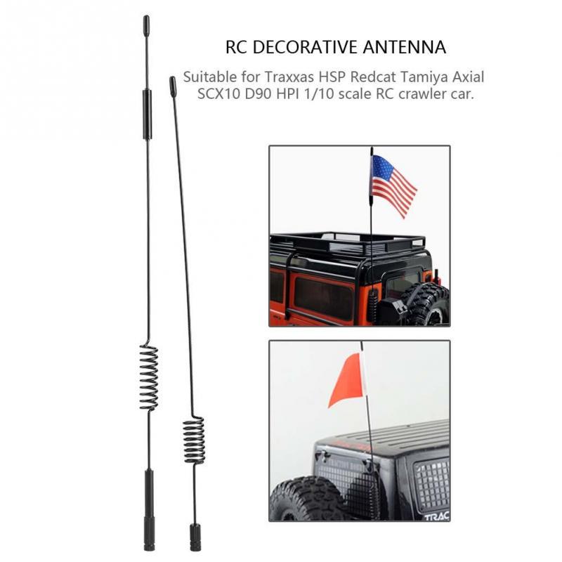 2 Pcs Metal Decoration Accessory Parts Simulation Antenna For -4 Rc ...