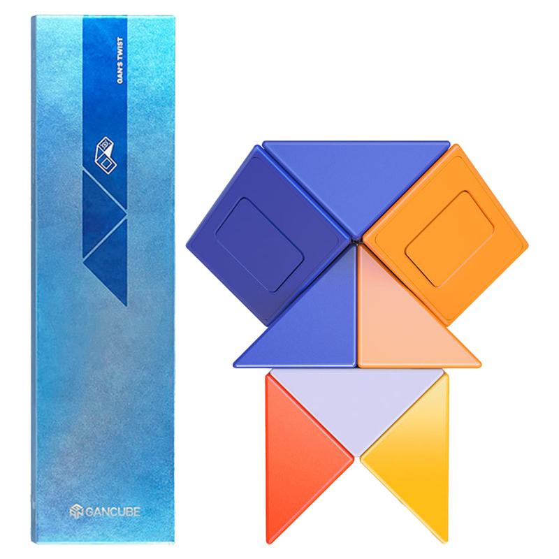 Cheap Gan 48 Section Magic Cube Ruler Blocks Rainbow Color Snake Twist ...