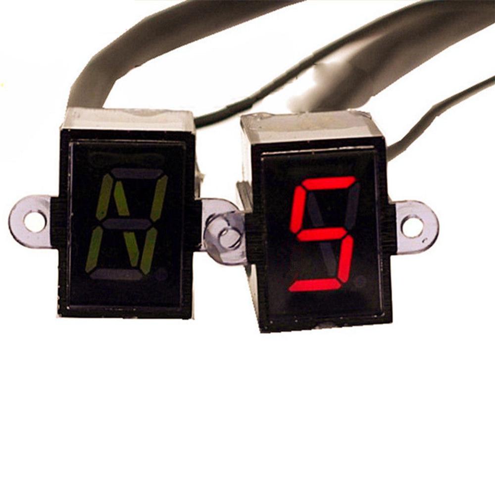 Buy Motorcycle N-5 Speed Gear Indicator Display Shift Lever Sensor Red ...