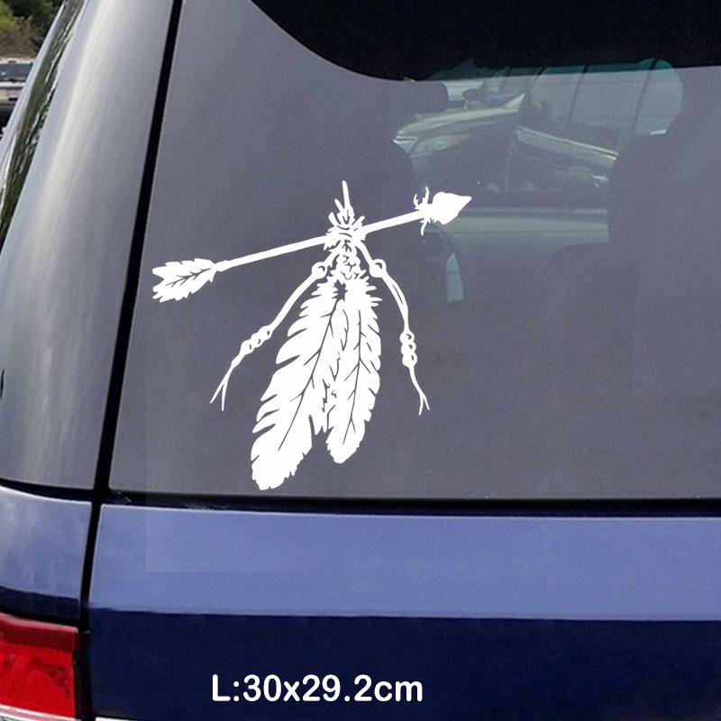 Buy Perets car sticker Arrow Feathers on car vinyl stickers for cars ...