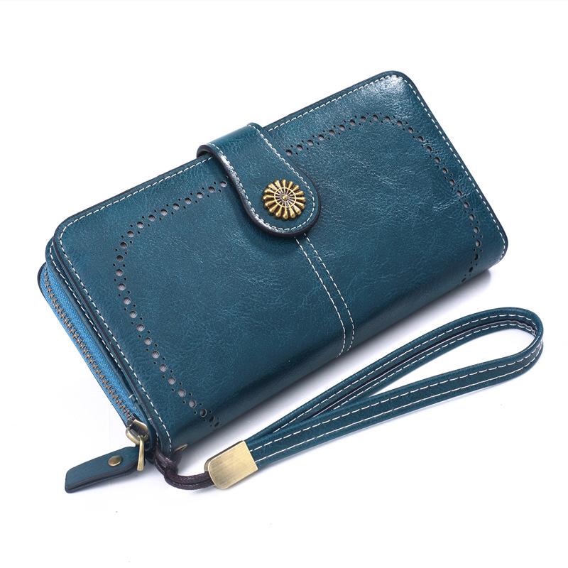 Cheap Ladies Leather Wallet Large Capacity Multifunctional Long Wallets ...