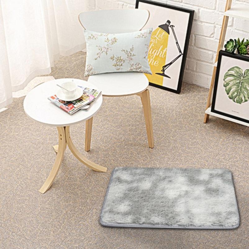 Living Room Coffee Table Mat Gradient Thick Floor Rug Soft Skin Blanket ...