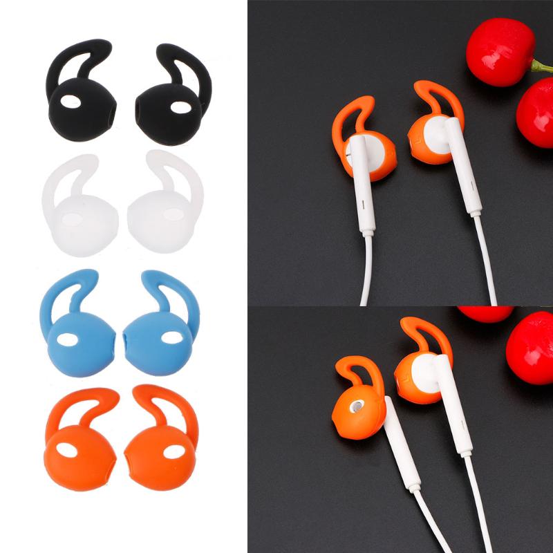 4 Pairs Silicone Eartip Earbud Cover With Ear Hook For AirPods iPhone 8 ...