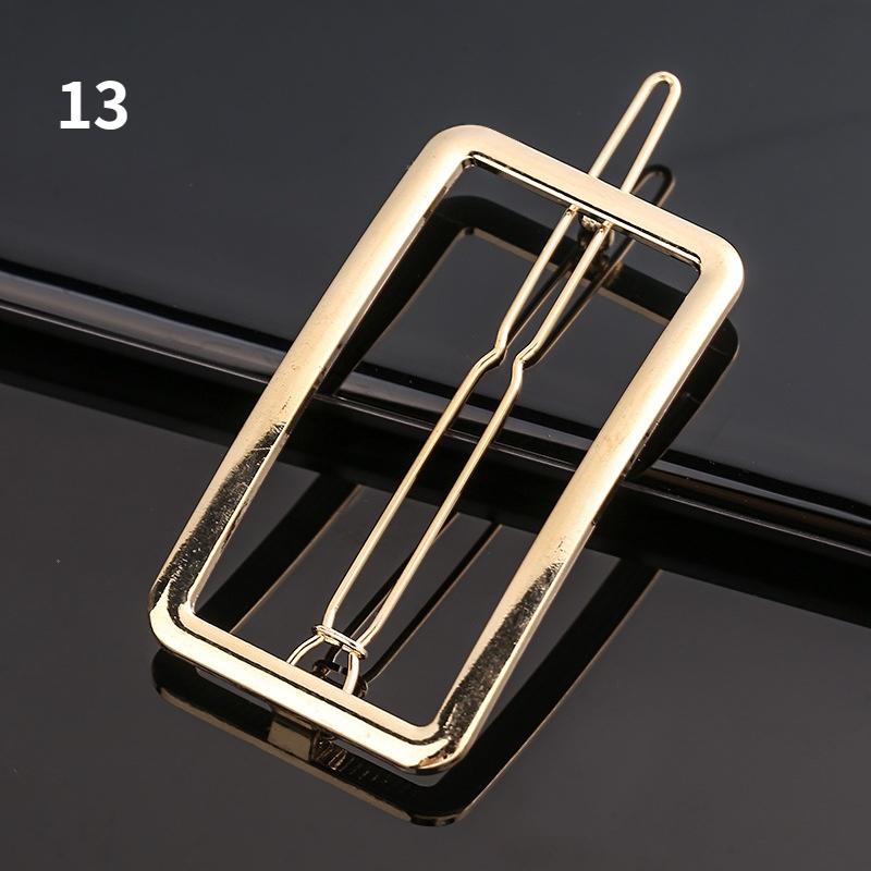 Buy Fashion Metal Love Heart Hair Clip Elegant Star Round Barrette for ...