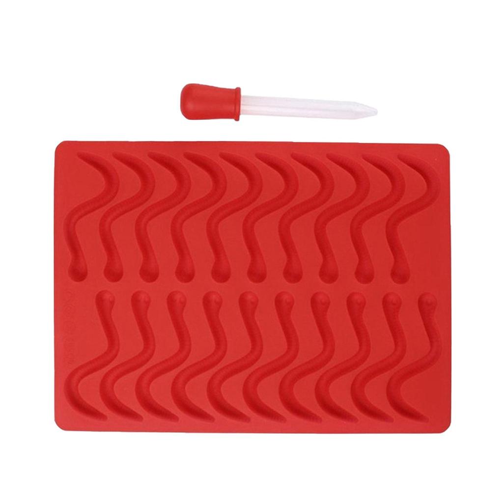Cheap Silicone Gummy Molds|Edible Fudge Snake Jello Mold with Matching ...