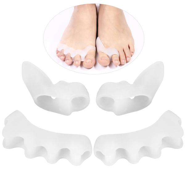 Buy 1 Pair of Five-Ring Gel Toe Separators & Pair of Dual-Ring Toe ...