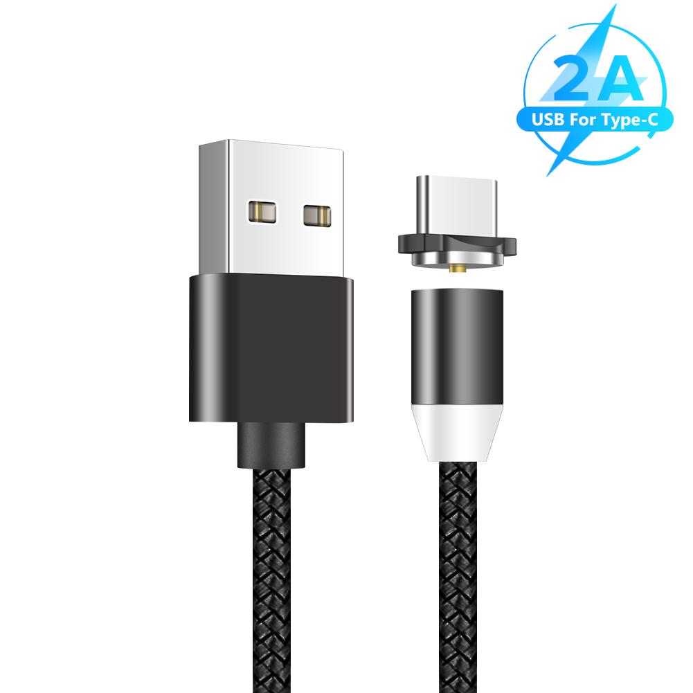 Buy Magnetic 1m USB Type C Quick Charging Data Cable Nylon Braided For ...