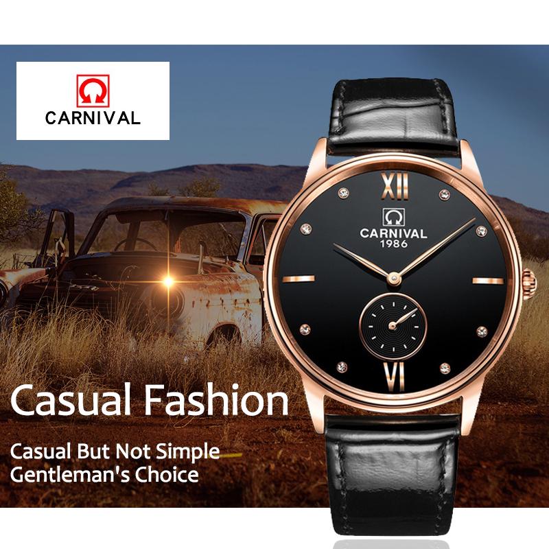 Buy Small Second Dial Watch Men Watches Luxury Quartz Watch Leather ...