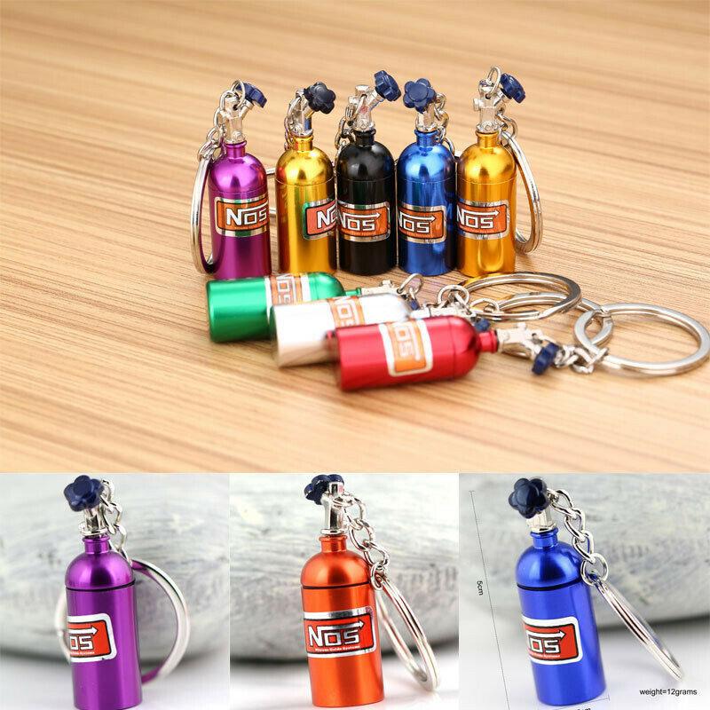 Buy 1PCS Mini Creative NOS Bottle Keychain Car Keychain Car Accessories ...