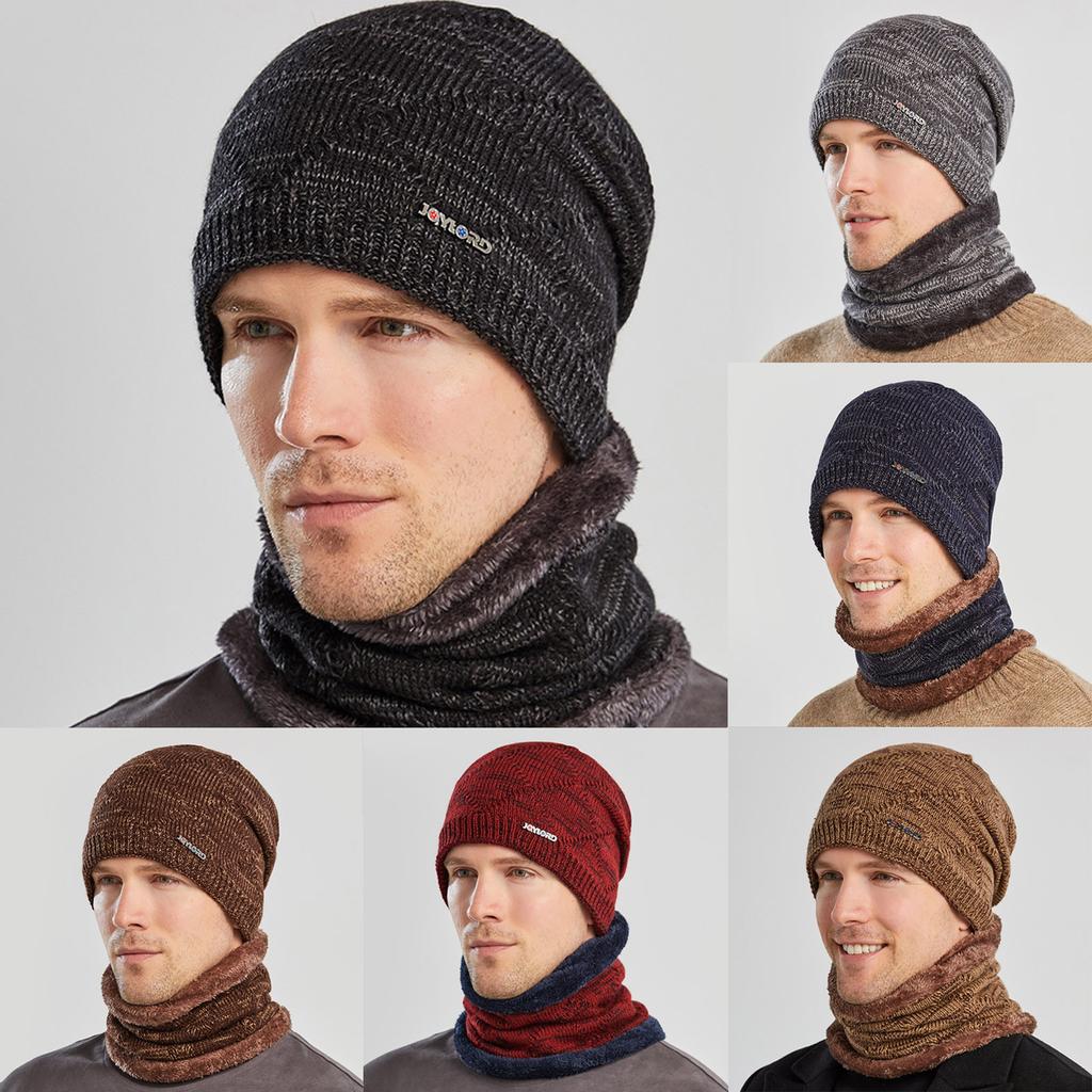 Buy Winter Windproof Thick Knitted Hat Outdoor Warm Cycling Windproof ...