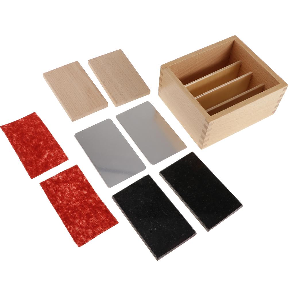 Buy Montessori Sensorial Material Thermic Tactile Sense Tablets In ...