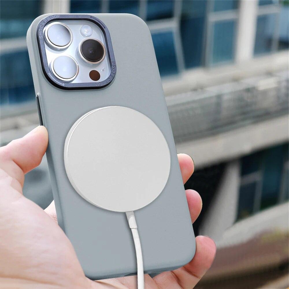 Cheap Ultra Thin for Magsafe Matte Magnetic Wireless Charge Case for ...
