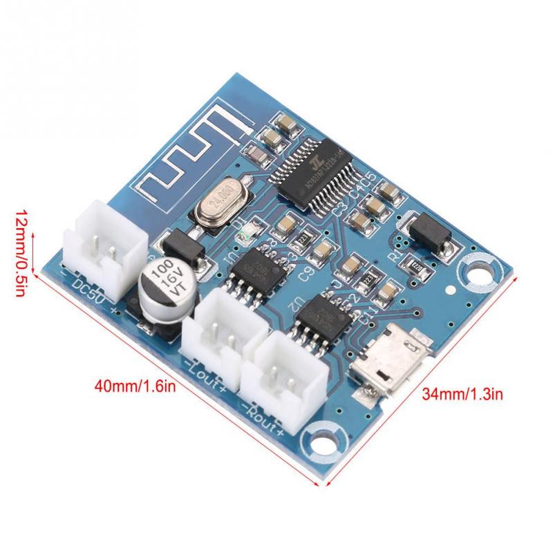 Mini Bluetooth Amplifier Board Module 4.2 Circuit Stereo Speaker ...